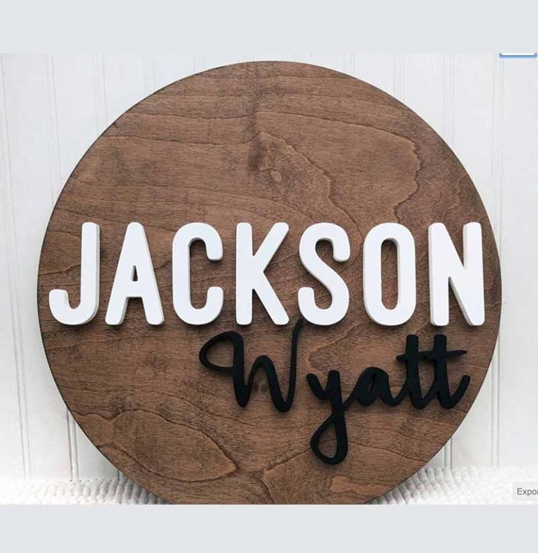 21 Wild personalized wood signs for adventure themed nurseries - The ...