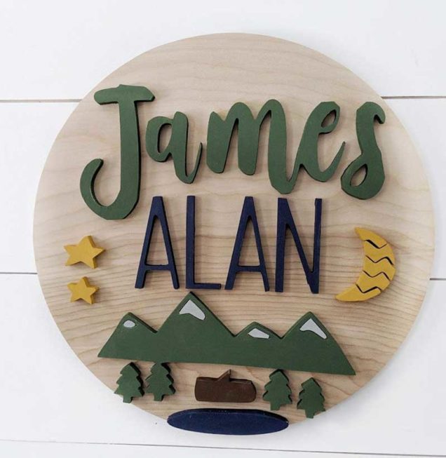 21 Wild personalized wood signs for adventure themed nurseries - The ...