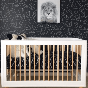 Modern Black And White Crib Sheets Style-Conscious Moms Will Love - The ...