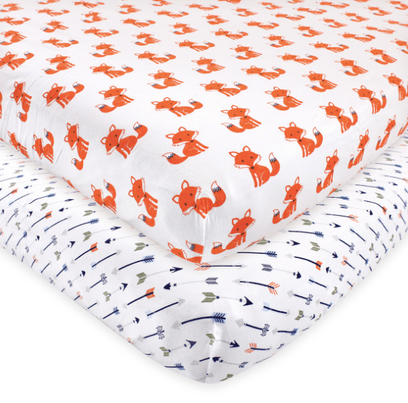 Fox Crib Sheets For Baby Nursery In An Earthy Palette - The Mood Guide