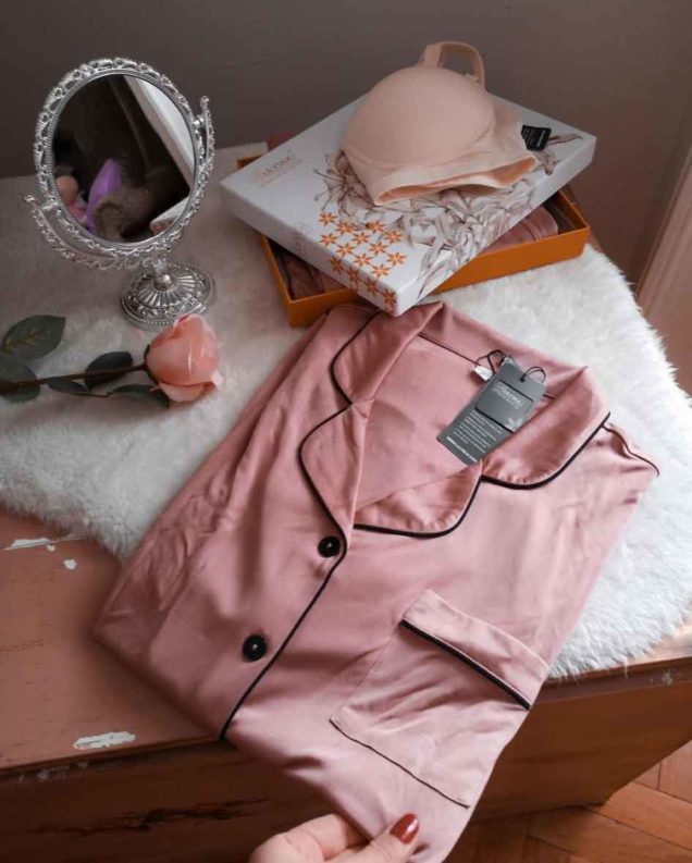 Sleep in the Clouds in these Pink Silk Pajamas and Sleepwear - The Mood ...