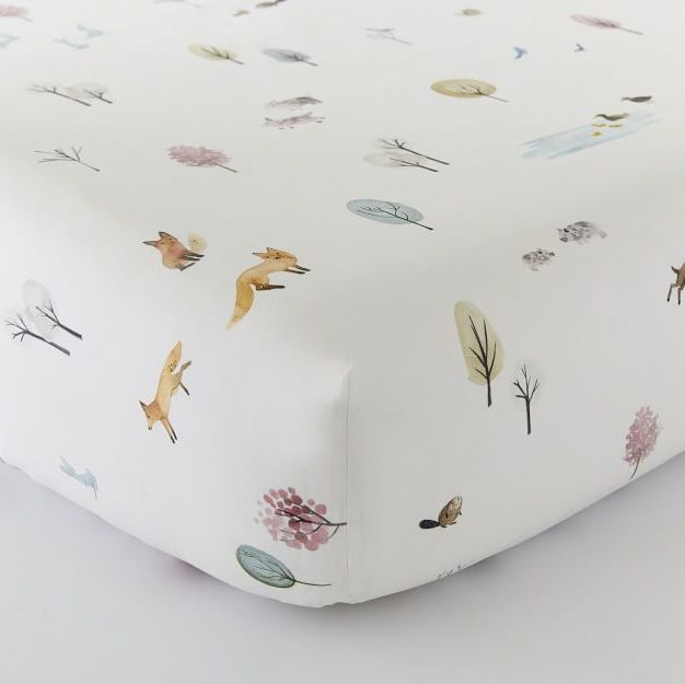 Fox Crib Sheets For Baby Nursery In An Earthy Palette - The Mood Guide