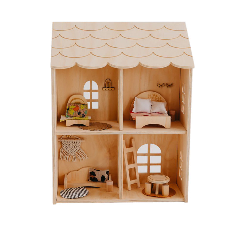 The Most Gentle Non-Toxic Wood Dollhouses From Vintage Mansions To ...