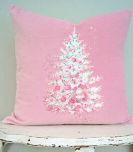 These Pink Christmas Pillows Will Girly Up Your Decor - The Mood Guide