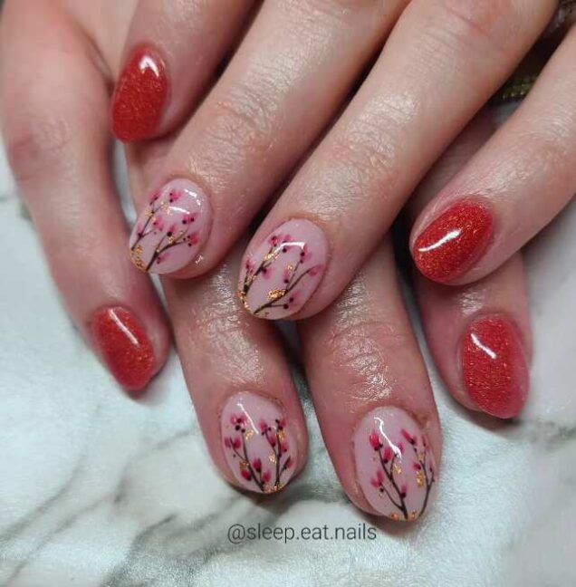 45+ Flower Nails Designs (To Go Buy Yourself Flowers) - The Mood Guide
