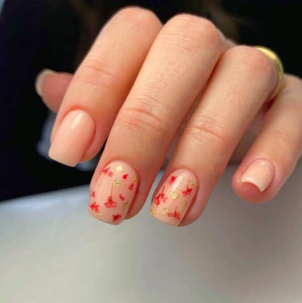 45+ Flower Nails Designs (To Go Buy Yourself Flowers) - The Mood Guide