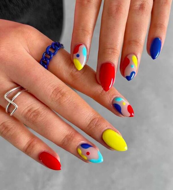 Blue and Yellow Nails Designs To Try Right Now - The Mood Guide