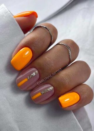 These Orange Nails Designs Are The Energy Boost You Need Right Now ...