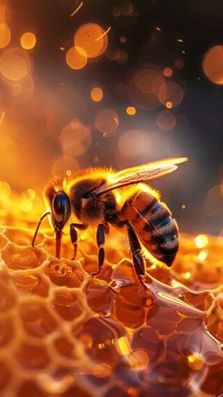 Bee Wallpapers for iPhone (Beehive, Honey & More)