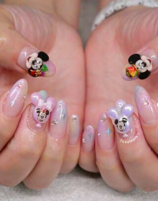 110+ Disney Nails Designs Ideas & Stickers To Inspire Your Trip to Disneyland - The Mood Guide