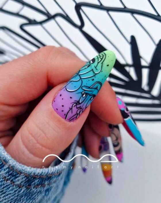 110+ Disney Nails Designs Ideas & Stickers To Inspire Your Trip to Disneyland - The Mood Guide
