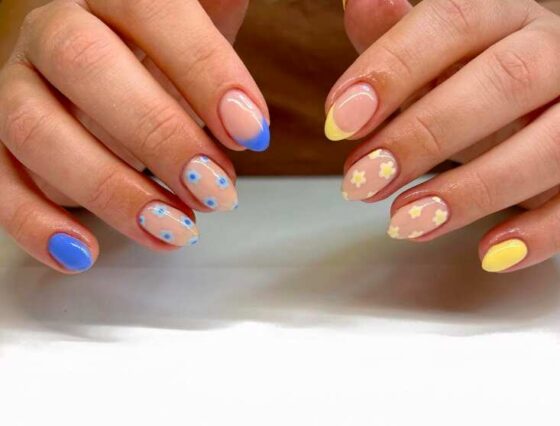 Blue and Yellow Nails Designs To Try Right Now - The Mood Guide