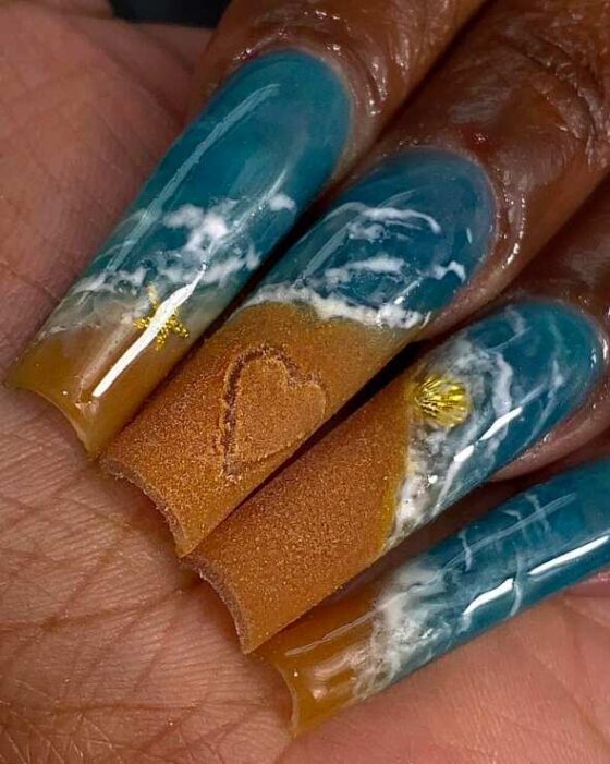 39+ Beach Nails Designs To Match Your Tropical Vacay - The Mood Guide