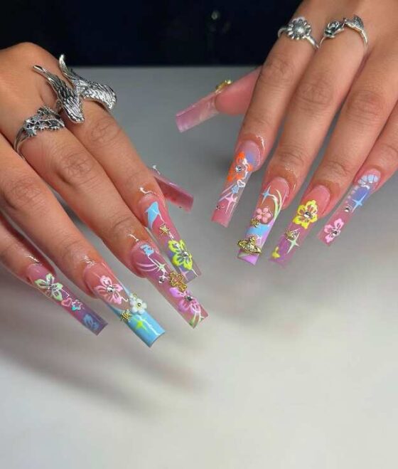 39+ Beach Nails Designs To Match Your Tropical Vacay