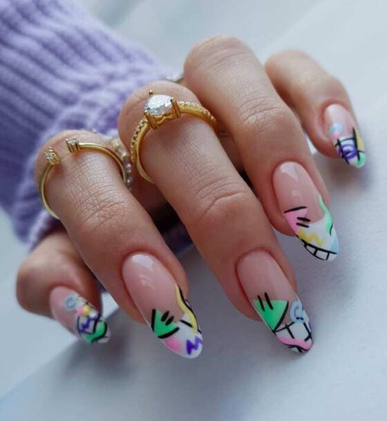 25 Funny Nails Designs For A Fun Manicure - The Mood Guide