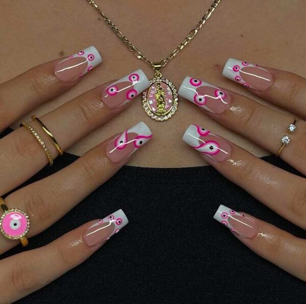 45 Pink And White Nails Designs To Try Year Round - The Mood Guide