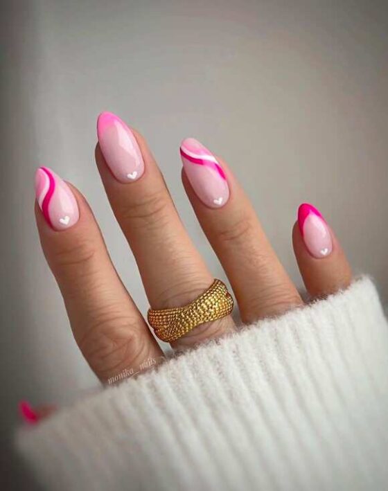 45 Pink And White Nails Designs To Try Year Round - The Mood Guide