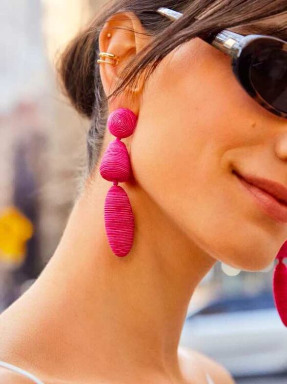 Hot Pink Earrings That Are A Fashion Statement - The Mood Guide