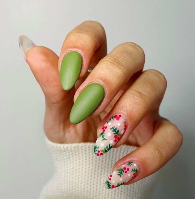 25+ Greenery Nails Ideas & Designs That Plant Moms Will Love - The Mood ...