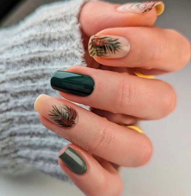 25+ Greenery Nails Ideas & Designs That Plant Moms Will Love - The Mood ...
