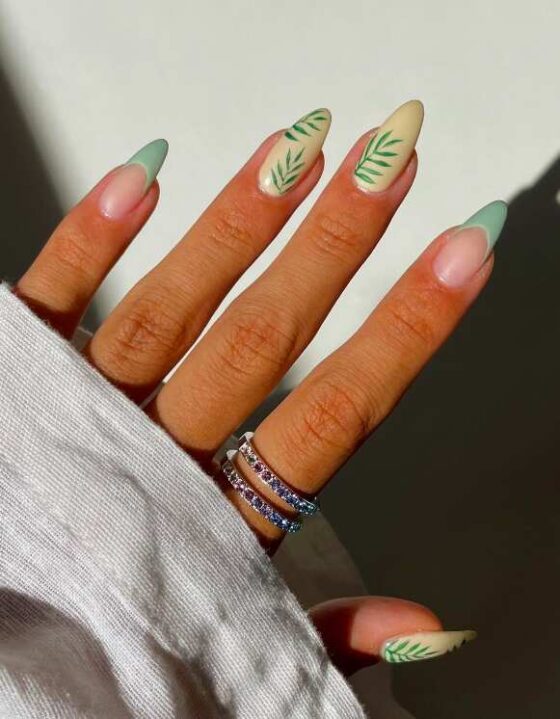 25+ Greenery Nails Ideas & Designs That Plant Moms Will Love - The Mood ...