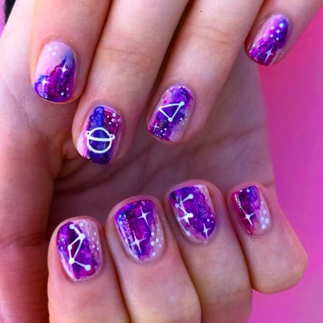 41+ Dark Purple Nails Designs & Ideas For Fall & Halloween
