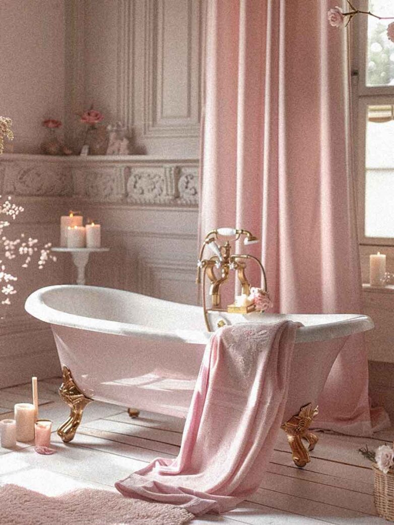 Coquette Bathroom Ideas to Indulge in a Parisian Chic Relax Time (from ...