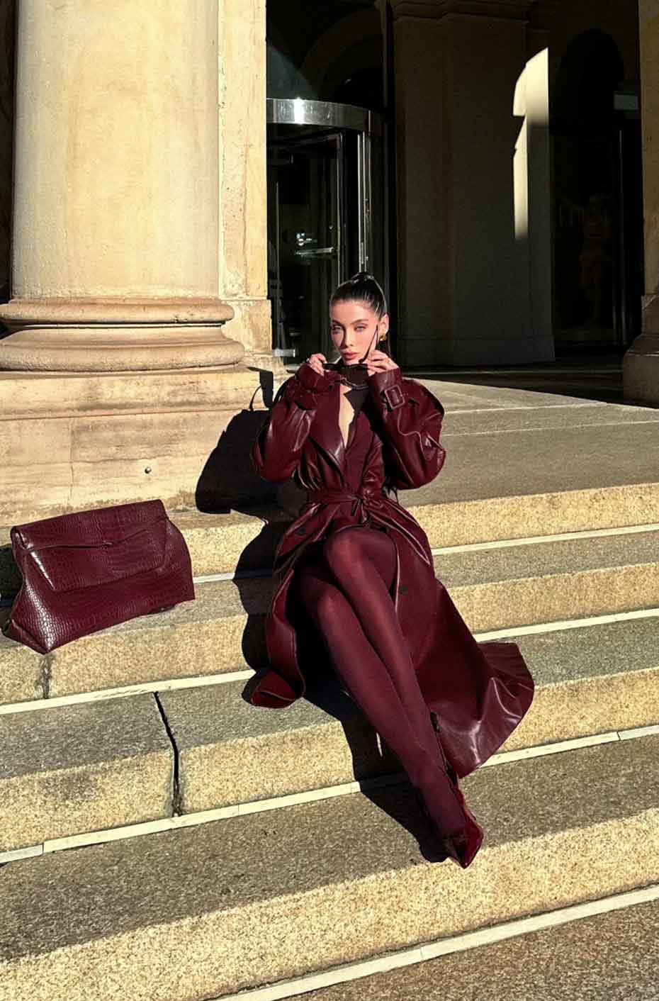 The Chicest All Burgundy Outfit Ideas for Winter - The Mood Guide