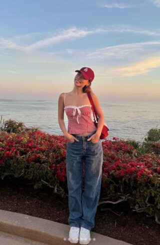 Red Gingham Aesthetic Fever: 50 Ways to Style your Outfits - The Mood Guide