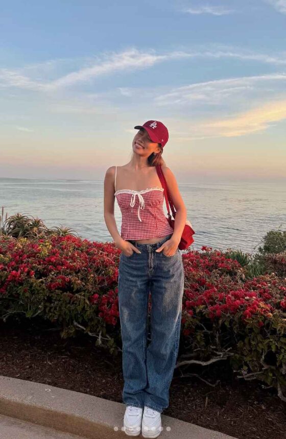 Red Gingham Aesthetic Fever: 50 Ways to Style your Outfits - The Mood Guide