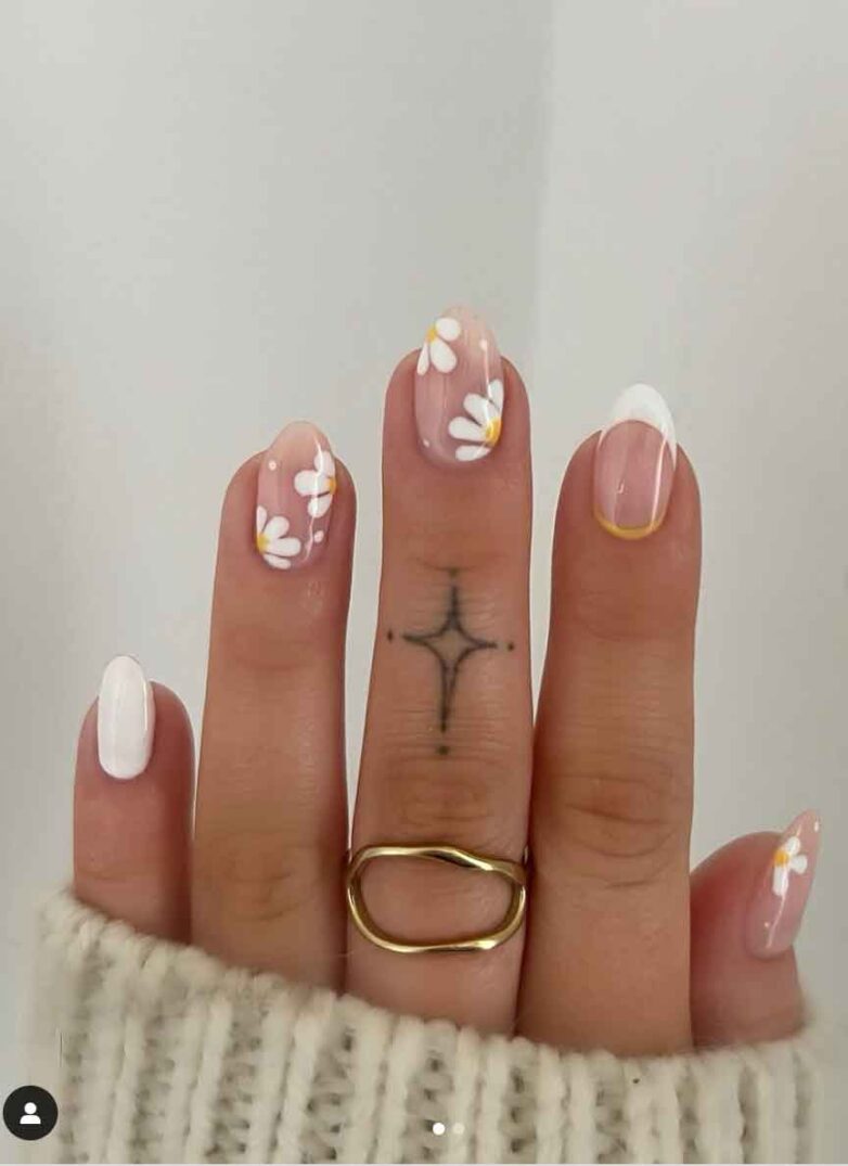 Simple Flower Nails: Easy DIY Floral Nail Art Ideas for Beginners - The ...