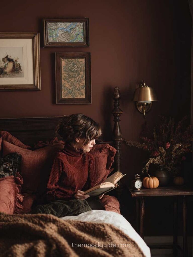 How to Create a Dark Academia Fall Bedroom (an Immersive Story)