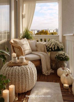 15 Fall Balcony Decor Ideas for Every Aesthetic (from Cozy to Spooky)