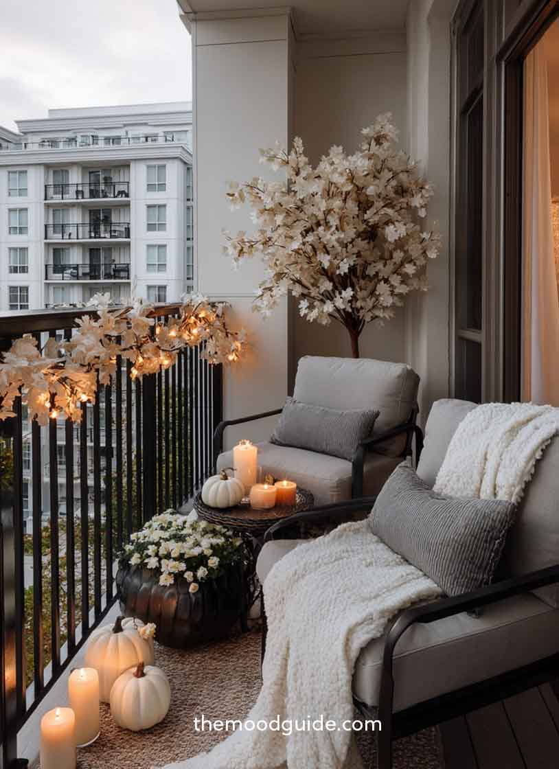 15 Fall Balcony Decor Ideas for Every Aesthetic (from Cozy to Spooky)