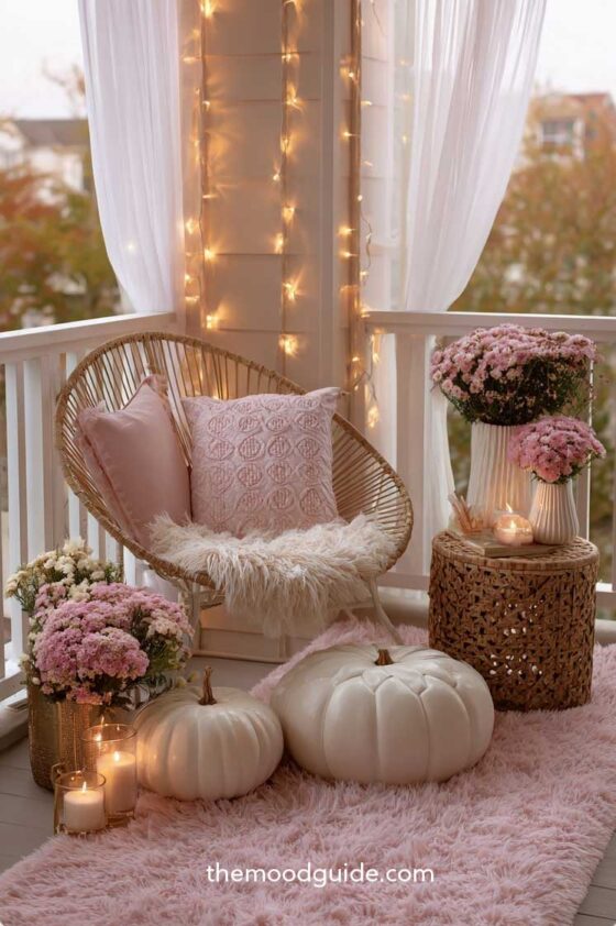 15 Fall Balcony Decor Ideas for Every Aesthetic (from Cozy to Spooky)