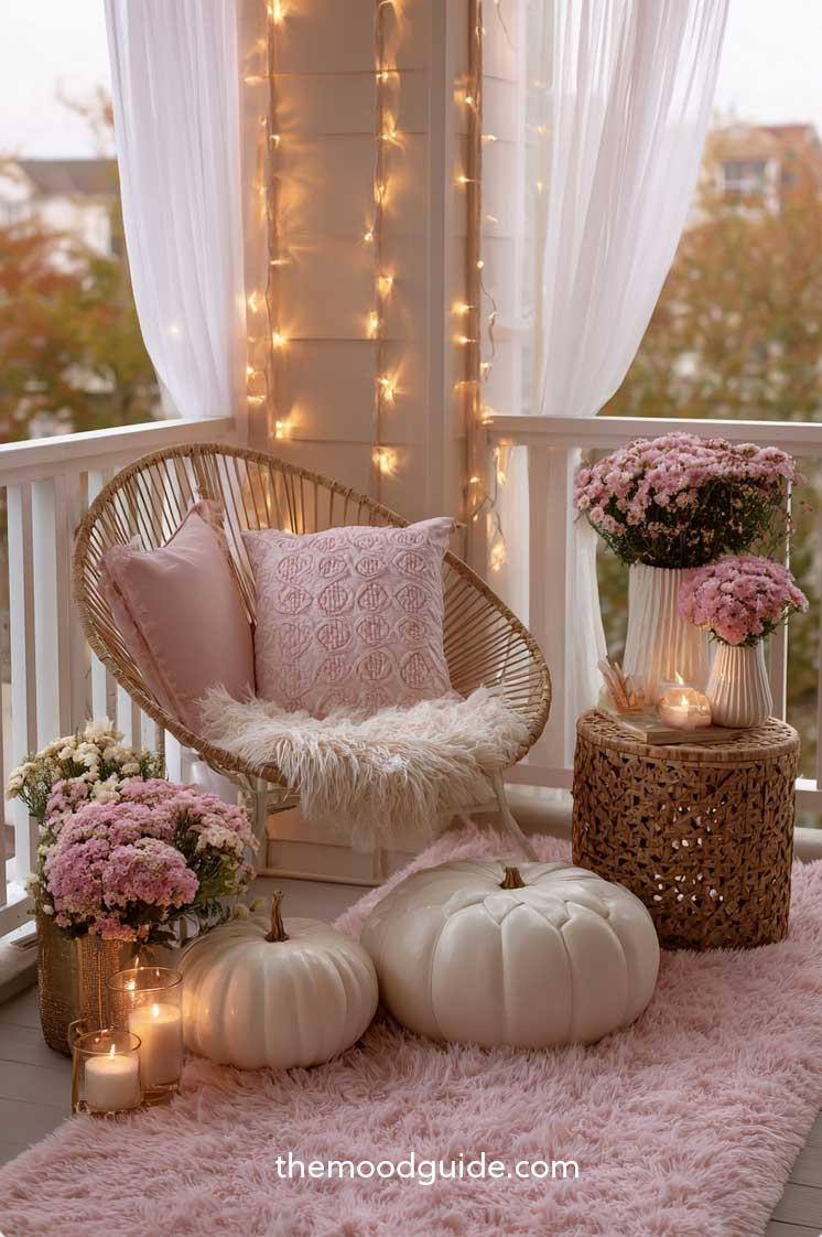 15 Fall Balcony Decor Ideas for Every Aesthetic (from Cozy to Spooky ...