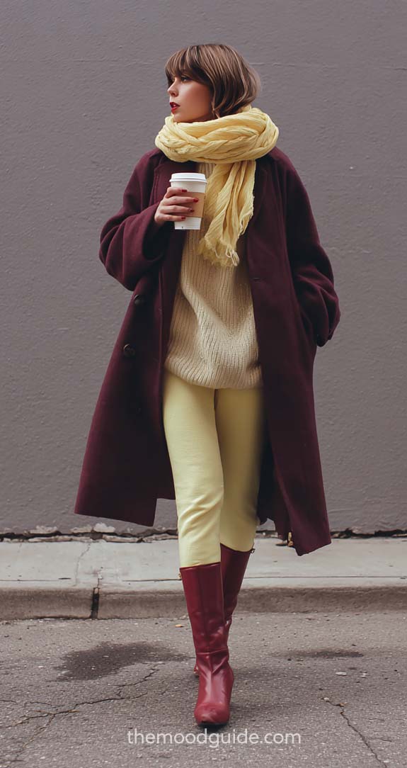 12+ Burgundy Color Blocks to Try this Winter